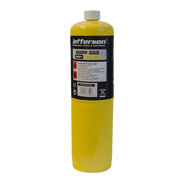MAPP Gas Cylinder 400g (16oz) - SJ Andrew & Sons - Steel & Engineering ...